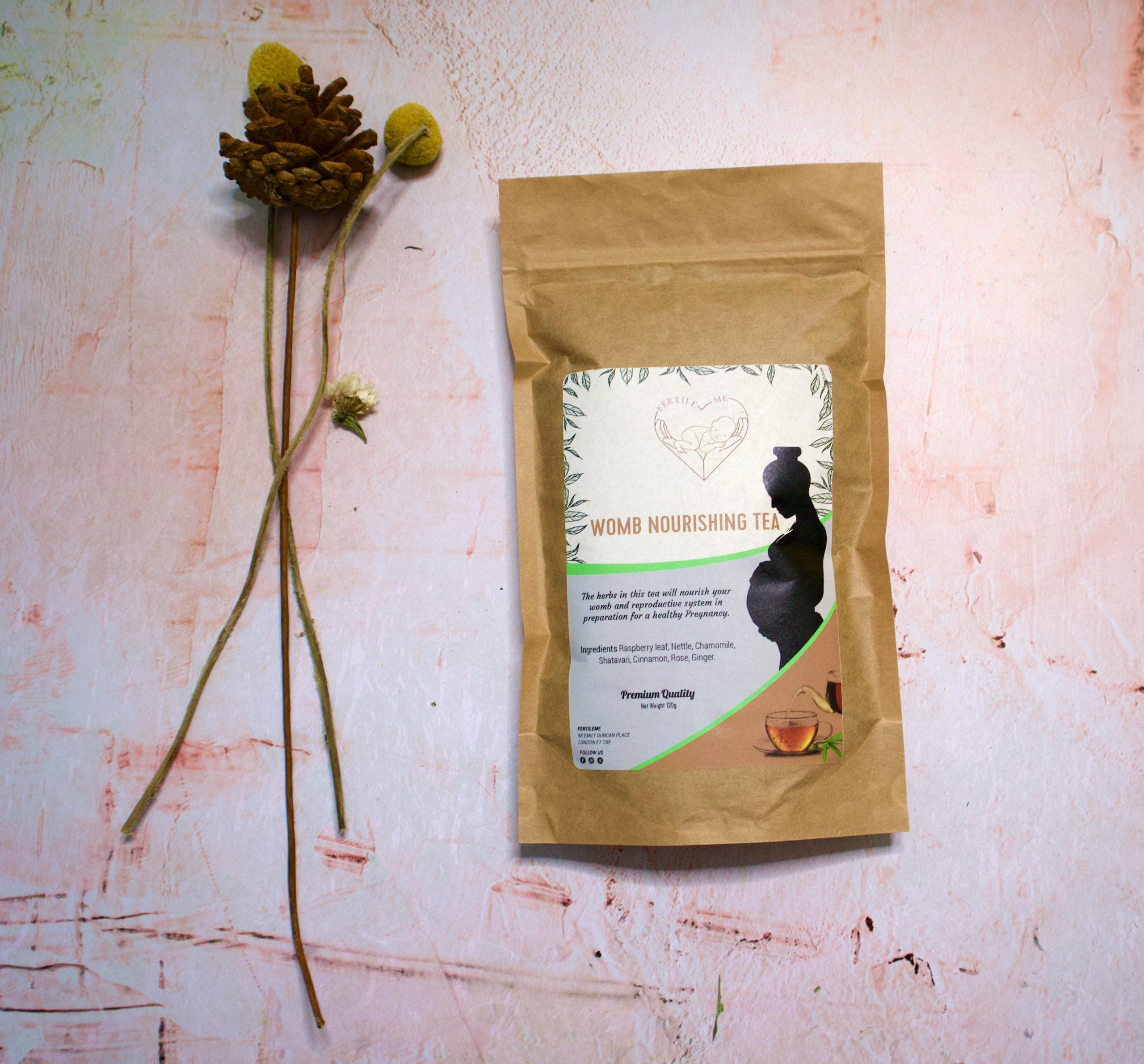 Womb Nourishing Tea - Fertileme by Vivien Zbinden