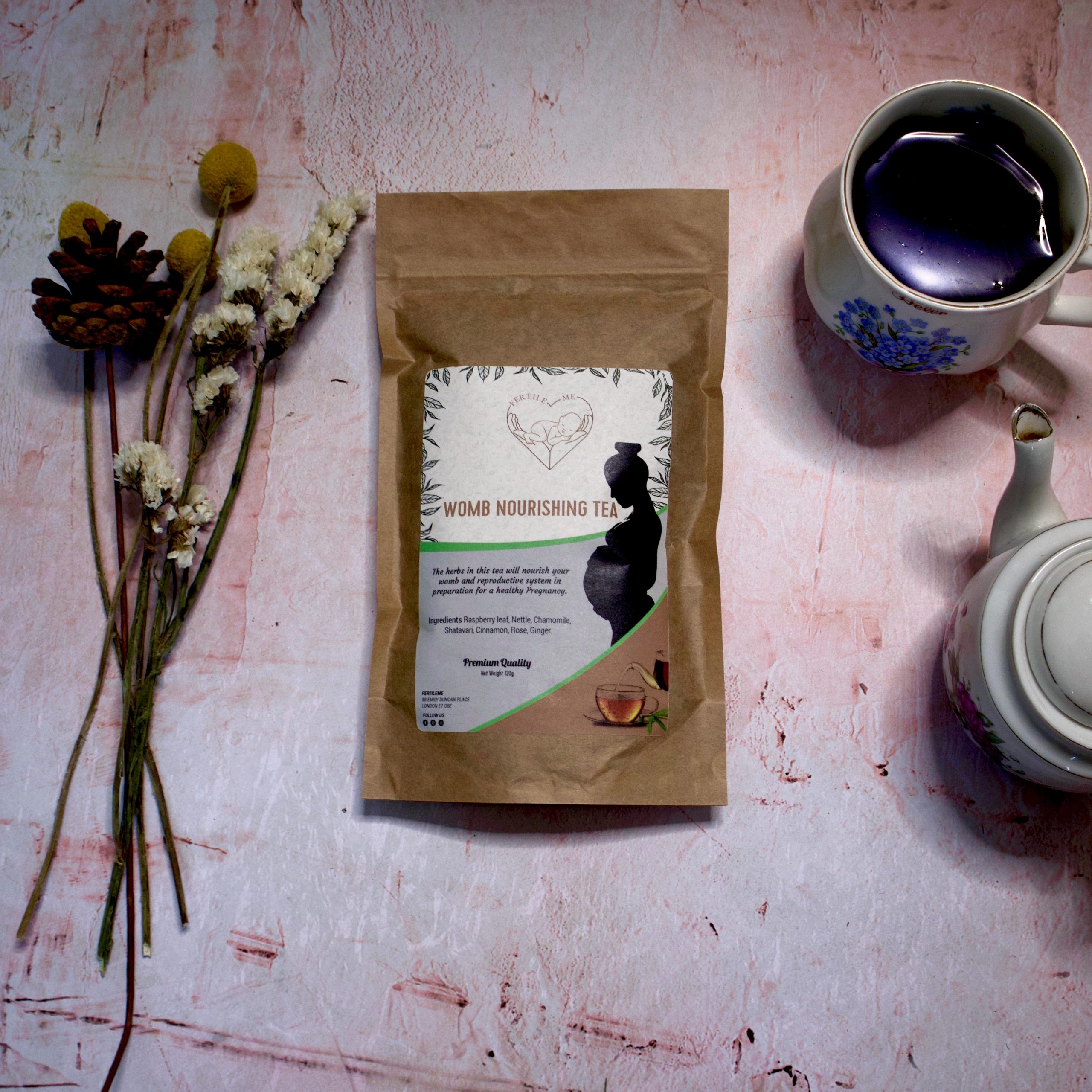 Womb Nourishing Tea - Fertileme by Vivien Zbinden